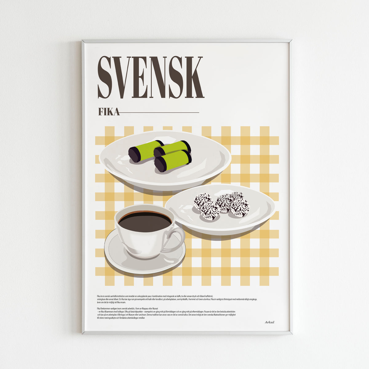 Svensk fika Poster - 50x70 - Merchsweden